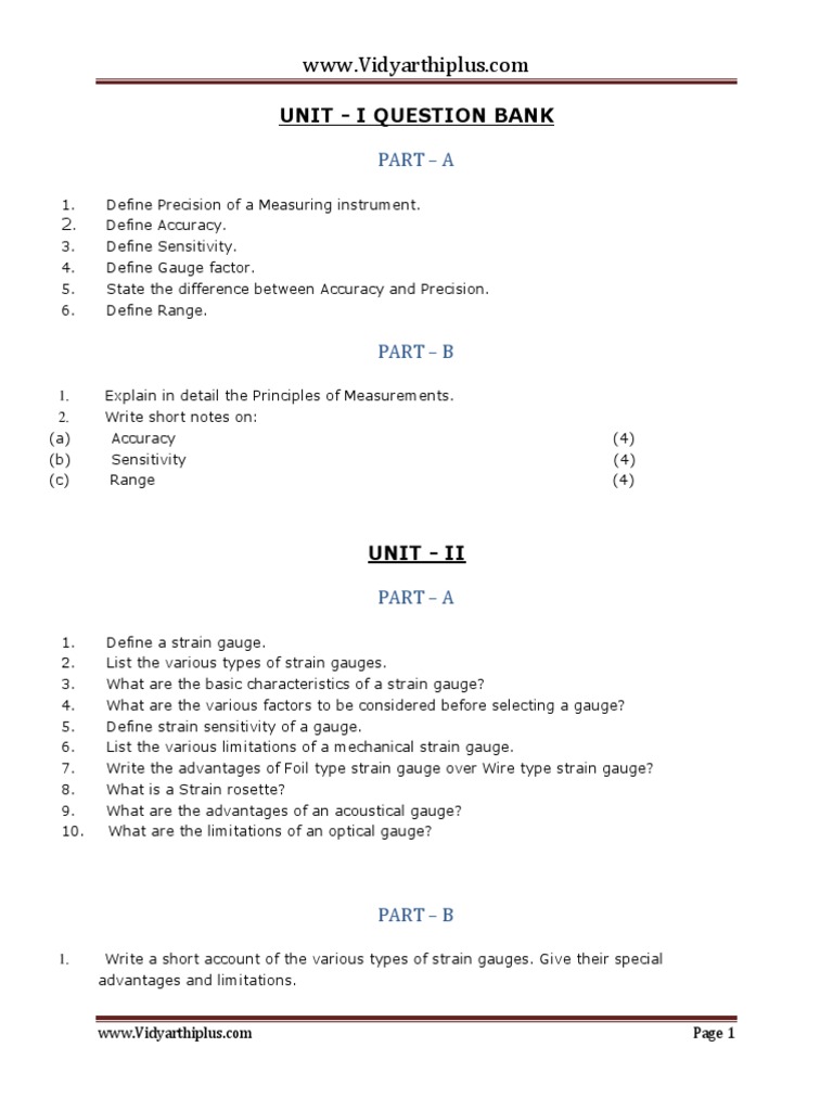 Experimental Stress Analysis Important Questions | PDF | Nondestructive ...