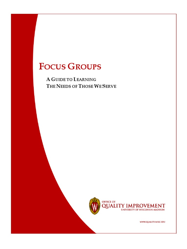 Focus Group Guide | PDF | Focus Group | Facilitator