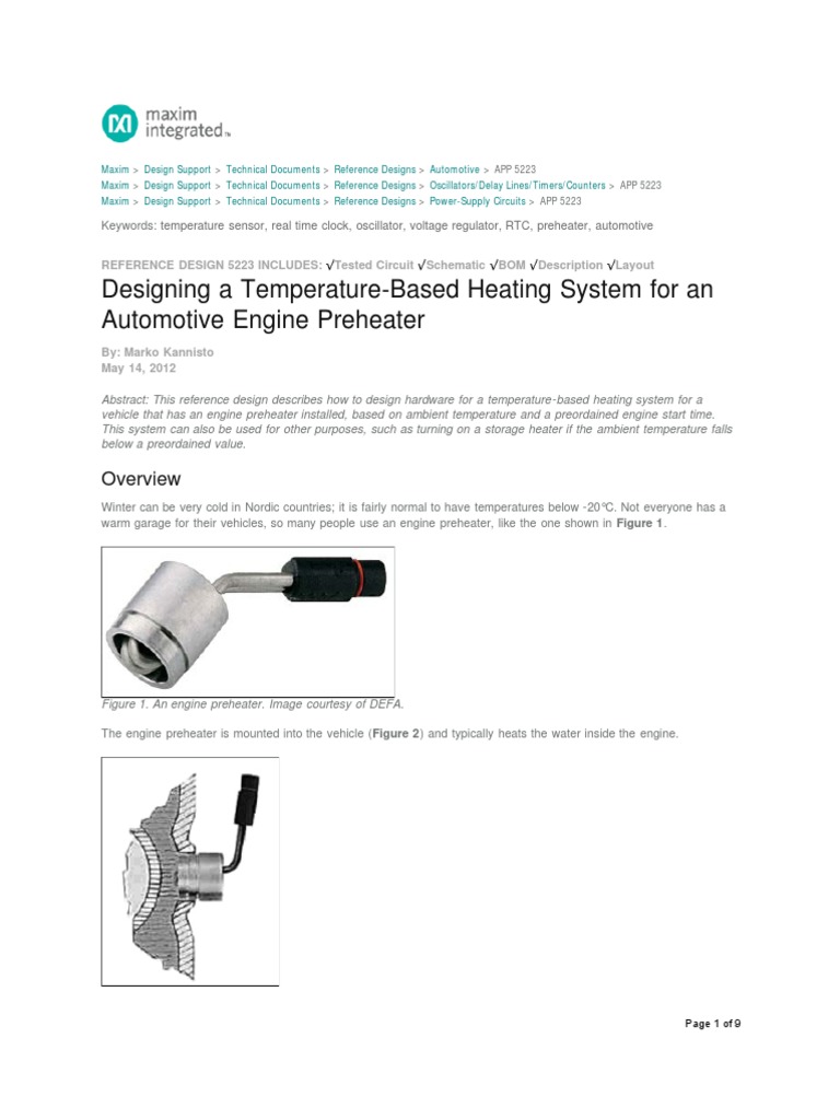Designing A Temperature Based Heating System | PDF | Power Supply | Microcontroller