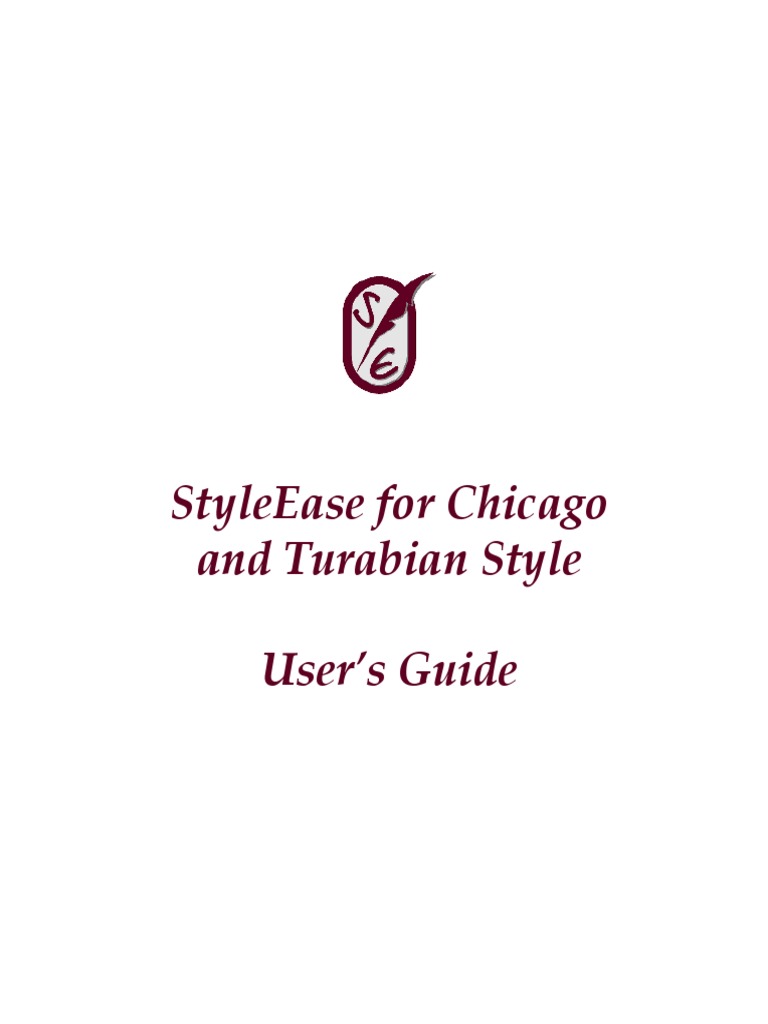 Styleease For Chicago and Turabian Style User'S Guide | PDF | Microsoft ...
