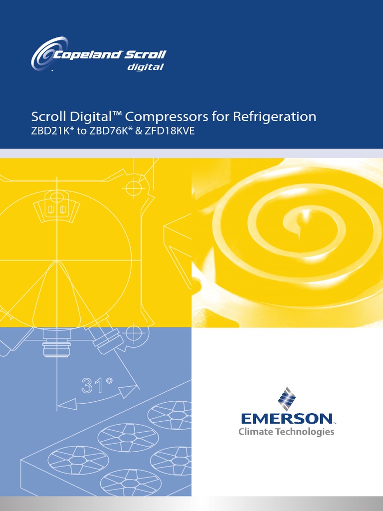 Copeland Scroll - Digital Compressors | PDF | Gas Compressor | Valve