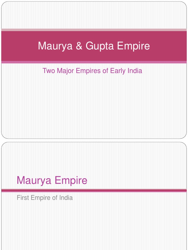 Maurya Gupta Empire | PDF | Ashoka