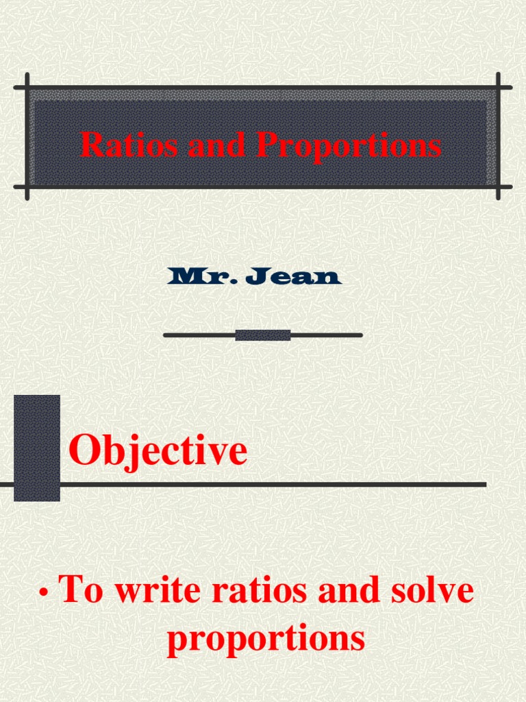 Ratios and Proportions Explained | PDF
