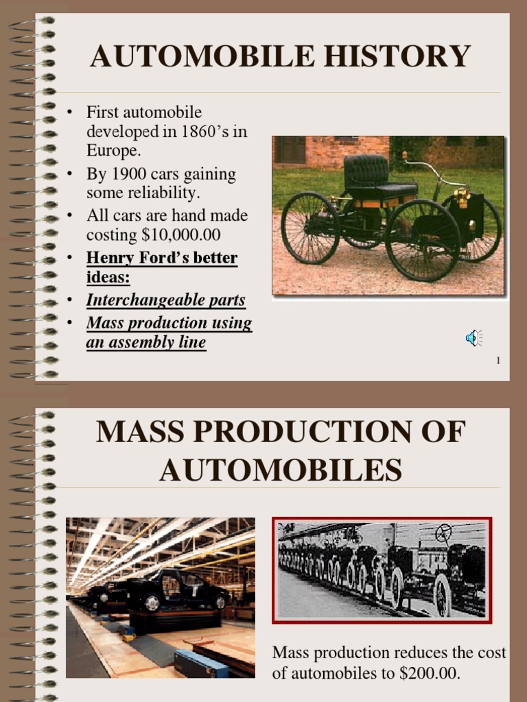 History of the Automobile Development | PDF