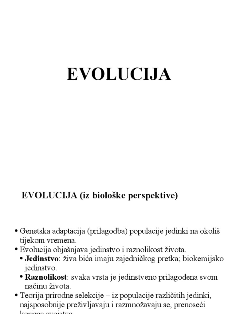 Evolucija | PDF