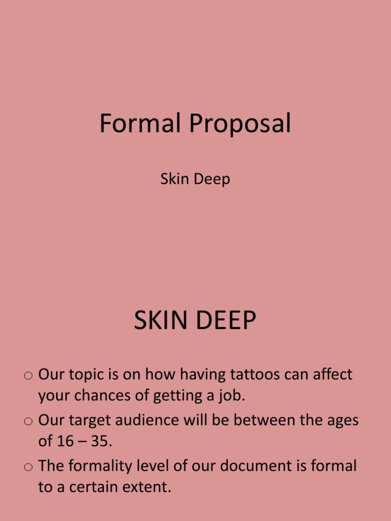 Formal Proposal | PDF