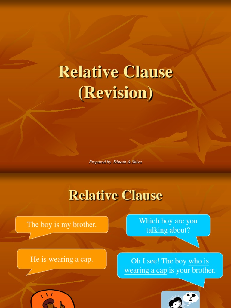 Relative Clause | PDF | Clause | Syntactic Relationships