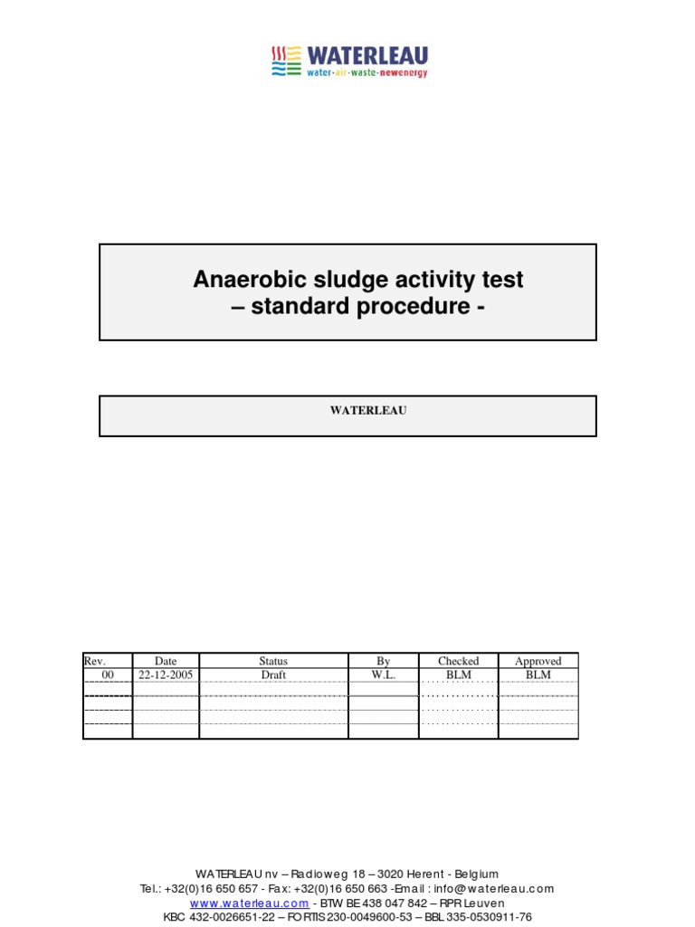 Anaerobic Sludge Activity Test | PDF | Anaerobic Digestion | Methane