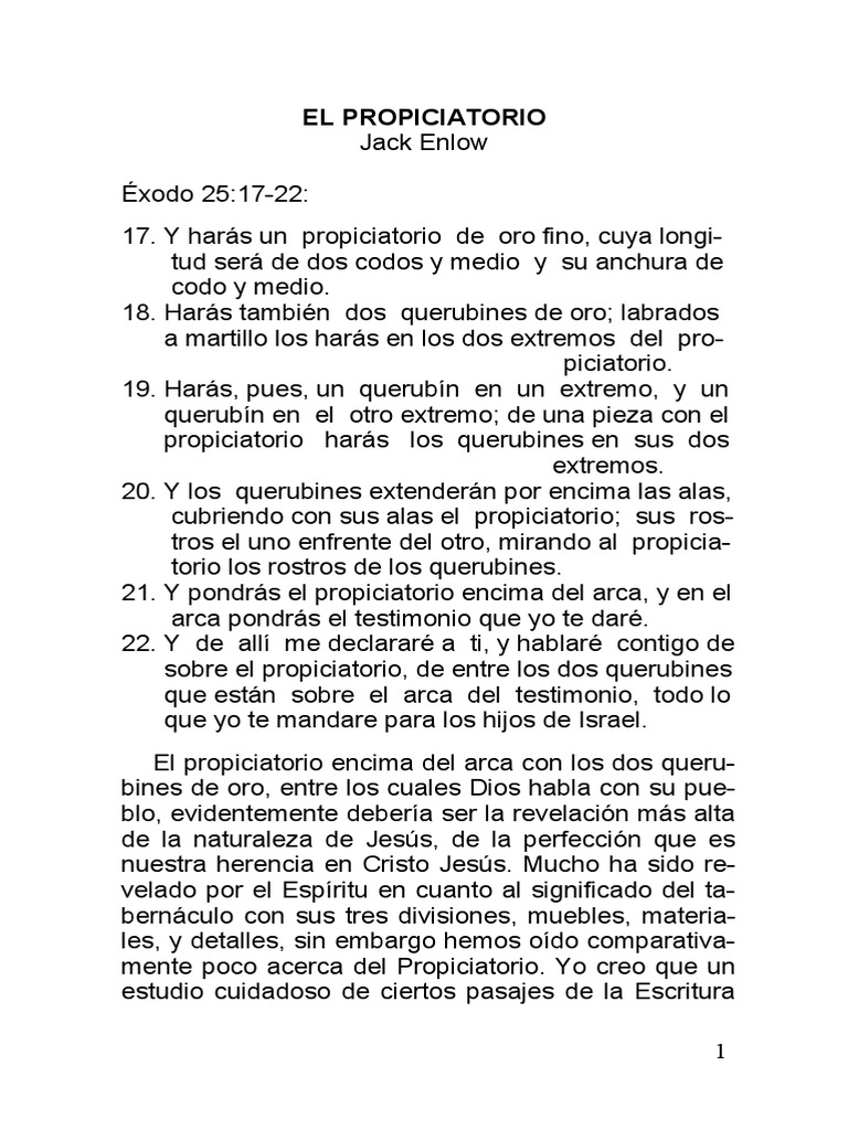 El Propiciatorio 1 | PDF | Naturaleza