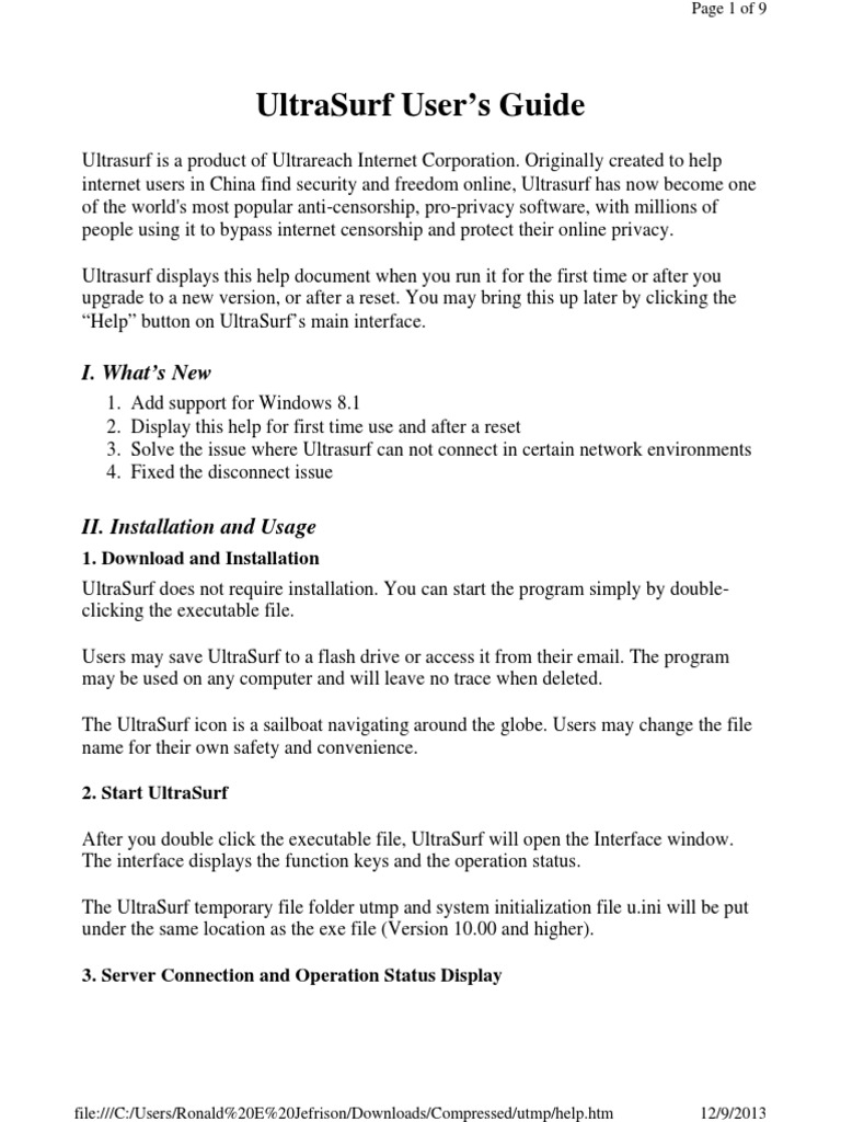 Ultra Surf | PDF | Proxy Server | Internet Explorer