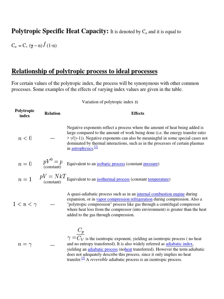 Polytropic Process4 | PDF | Gas Compressor | Heat