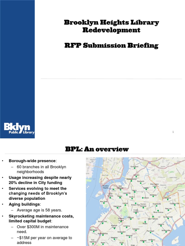 CAC RFP Briefing - Brooklyn Heights Library | PDF | Brooklyn | Request ...
