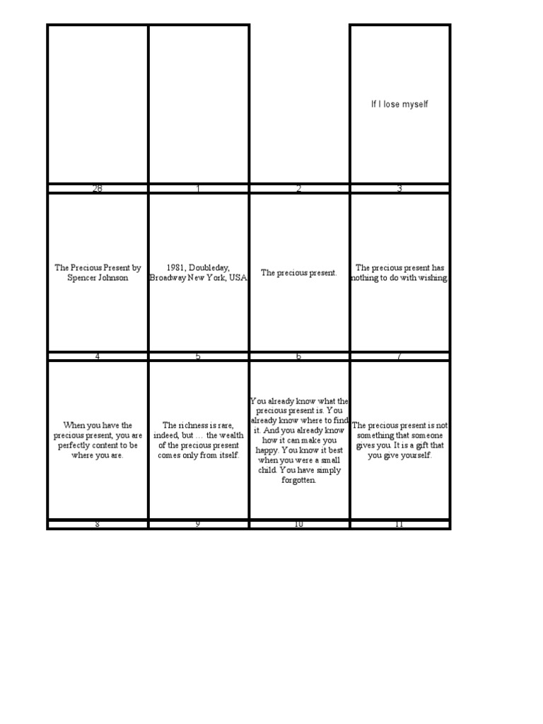 The Precious Present | PDF