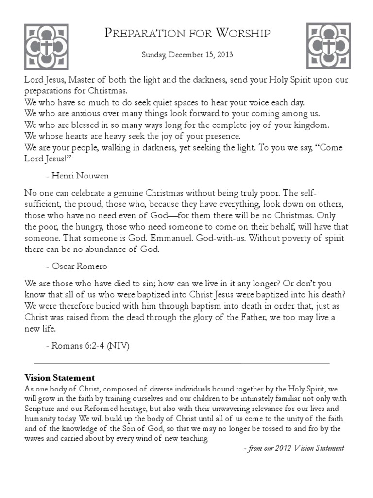 Advent Worship Preparation Guide | PDF | Religion & Spirituality