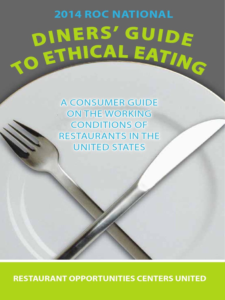 2014 Diners Guide To Ethical Eating | PDF | Gratuity | Minimum Wage