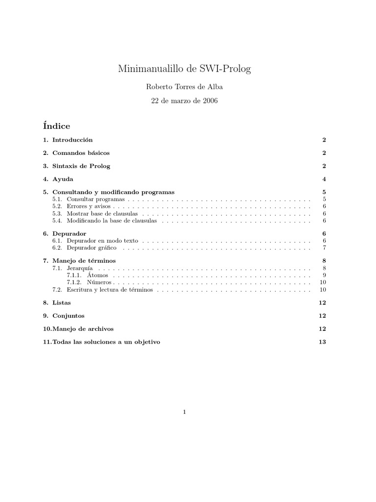 Swi Prolog | PDF | Interfaz de línea de comando | Comillas