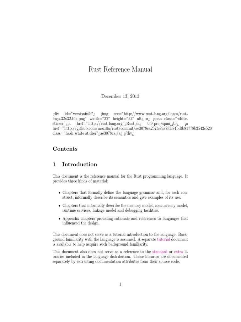 Rust Manual Pdf Pointer Computer Programming Parameter Computer Programming 