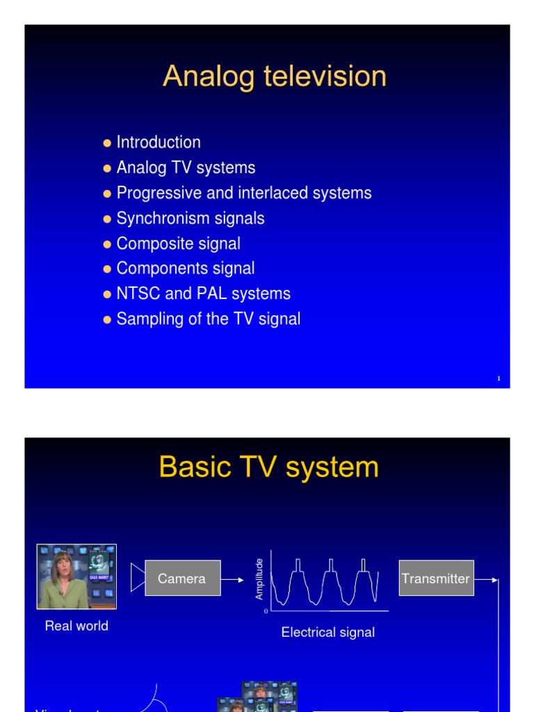 Analog TV | PDF | Film And Video Technology | Display Technology