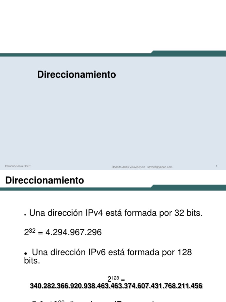 IPv6_teoría | PDF | Yo Pv6 | Dirección IP