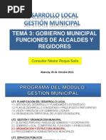 Funciones del Regidor Municipal | PDF | Alcalde | Gobierno local