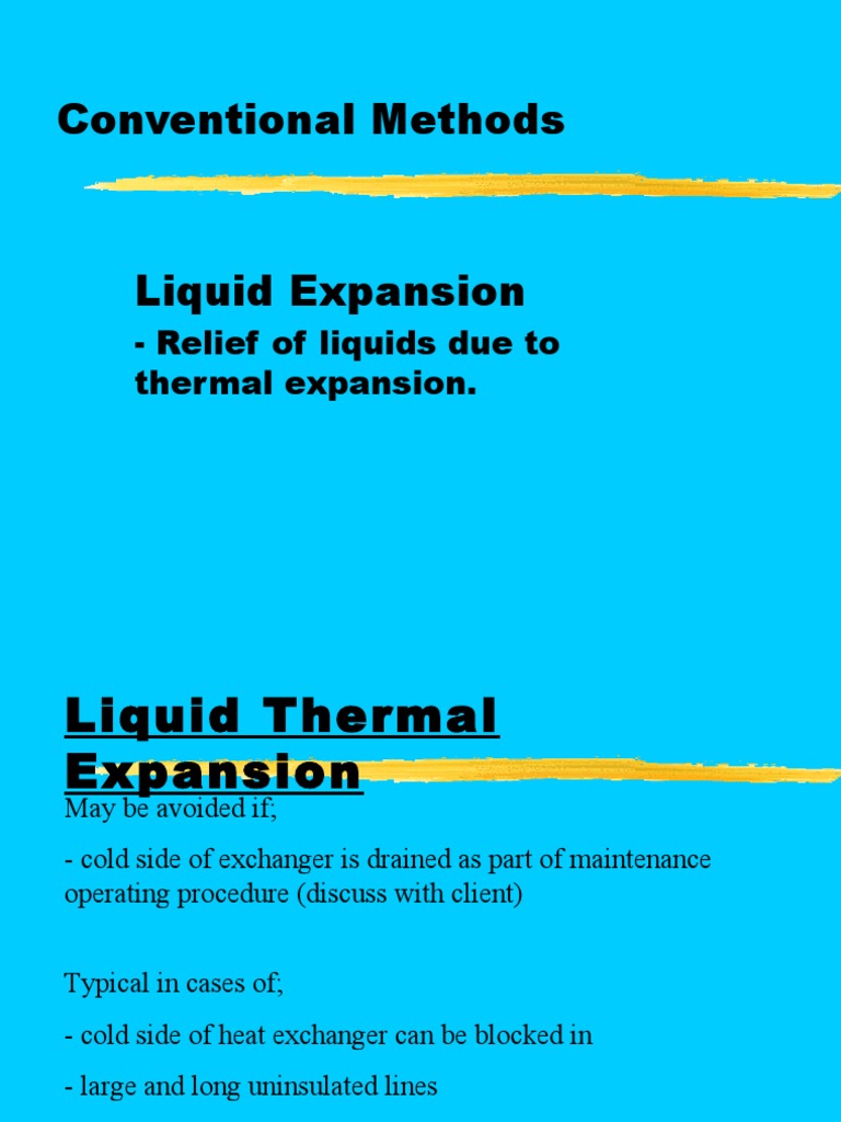 Liquid Expansion Relief | PDF | Thermal Expansion | Density