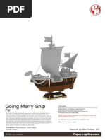 Thousand Sunny Papercraft Model Guide | PDF | Home & Garden