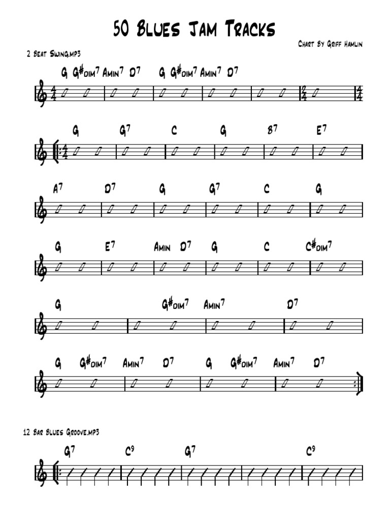 Blues Jam Charts | PDF
