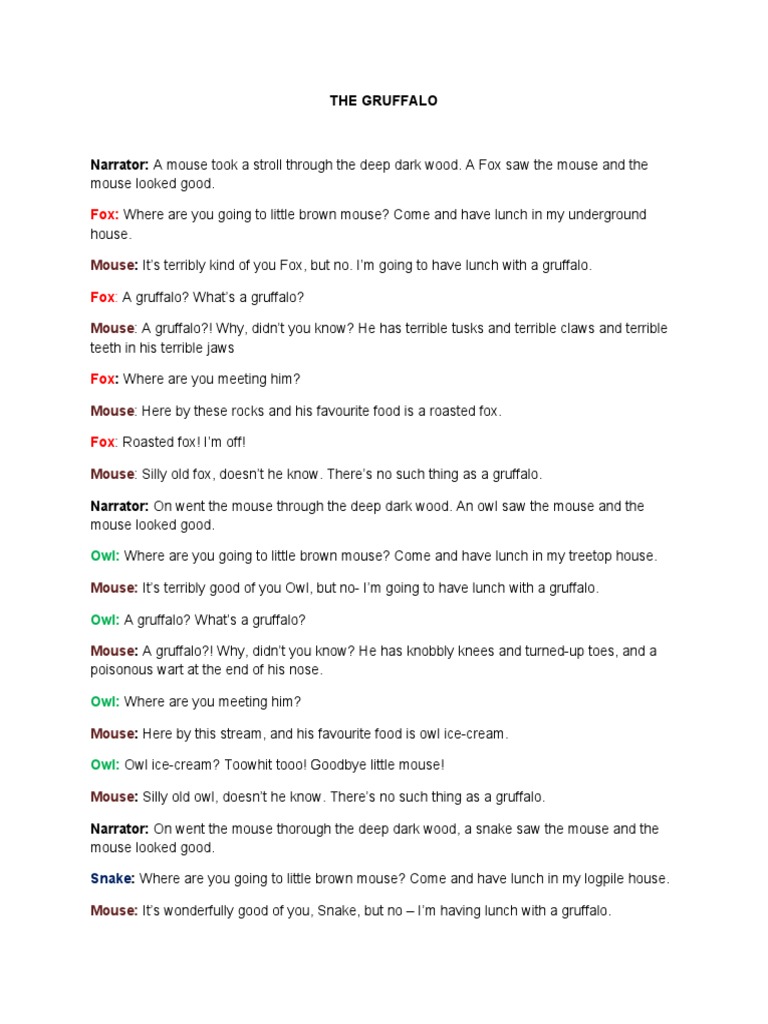 The Gruffalo | PDF | Leisure
