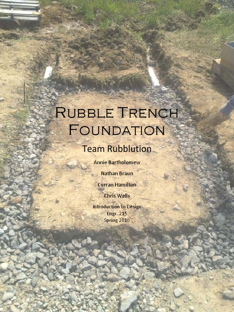 Rubble Trench Foundation Design Guide | PDF | Construction Aggregate ...