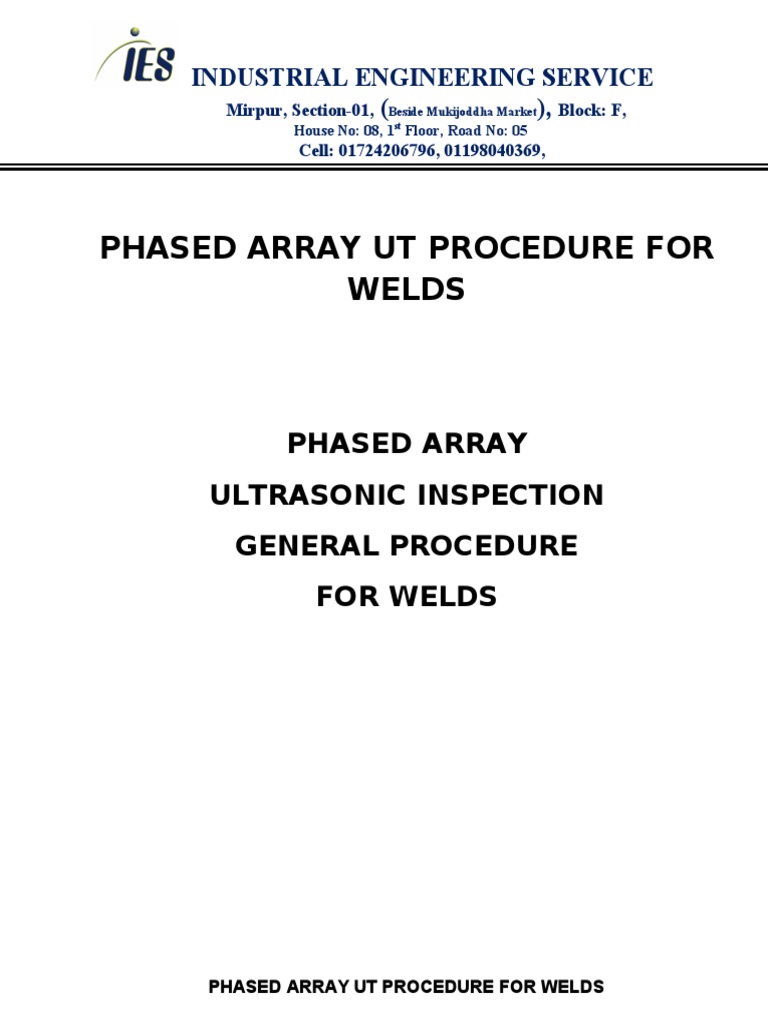 UT Procedure | PDF | Nondestructive Testing | Ultrasound