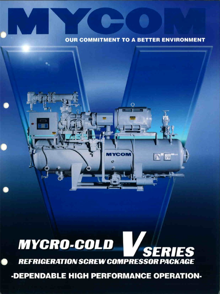 Ammonia MYCOM V SERIES SCREW PDF | PDF