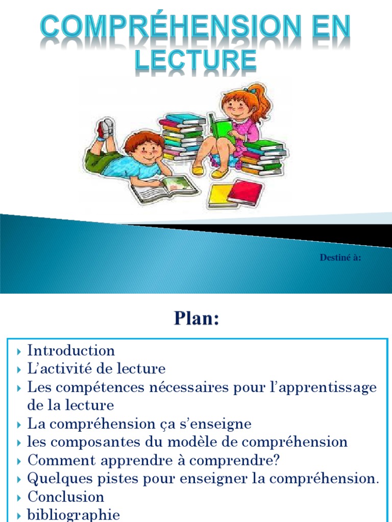 Compréhension de La Lecture | PDF | Lecture (Processus) | Apprentissage