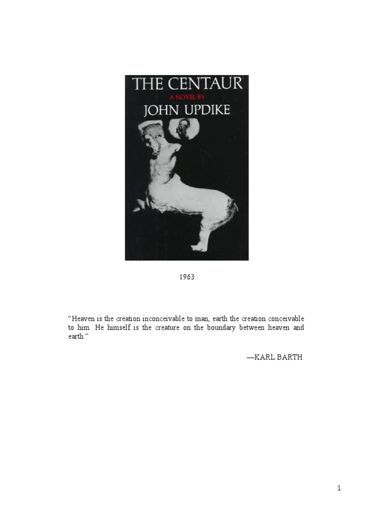 Updike, John - The Centaur | PDF | Nature