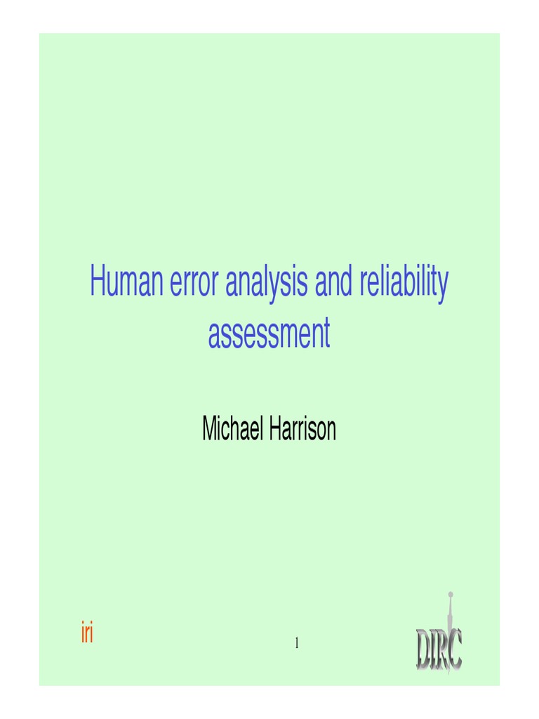 Human Error in System Design | PDF | Technology & Engineering | Computers