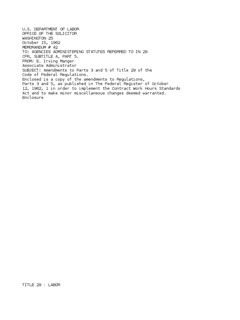 Amendments to 29 CFR Parts 3 and 5 | PDF