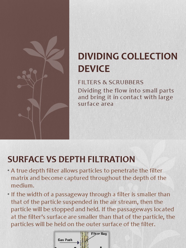 Surface vs Depth Filtration Guide | PDF | Filtration | Chemical Engineering