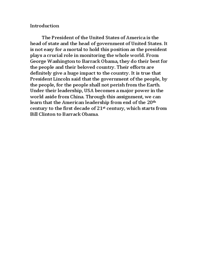 U.S. Presidents: 20th-21st Century Overview | PDF | Politics | Social ...