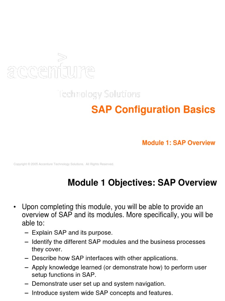 2 - m1 Sap Overview | PDF | Sap Se | Enterprise Resource Planning