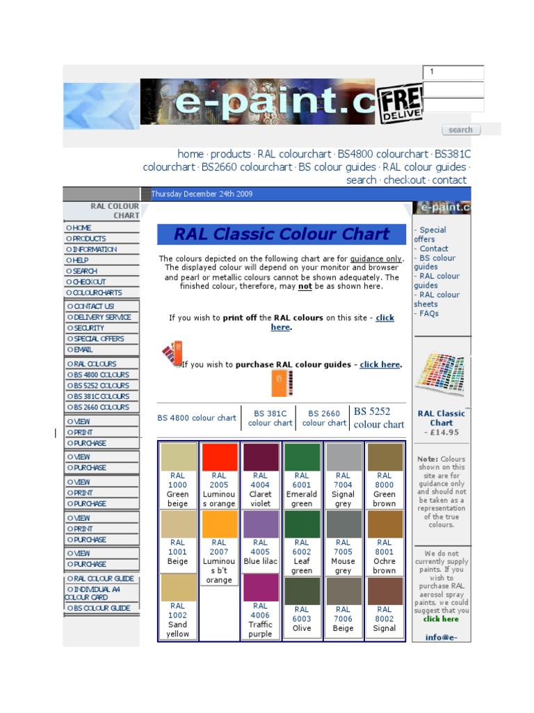 RAL Karta | PDF | Color | Yellow