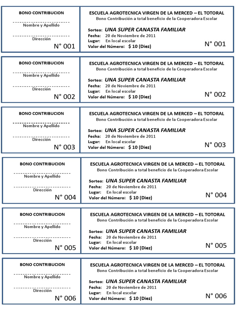 Bono Contribucion | PDF