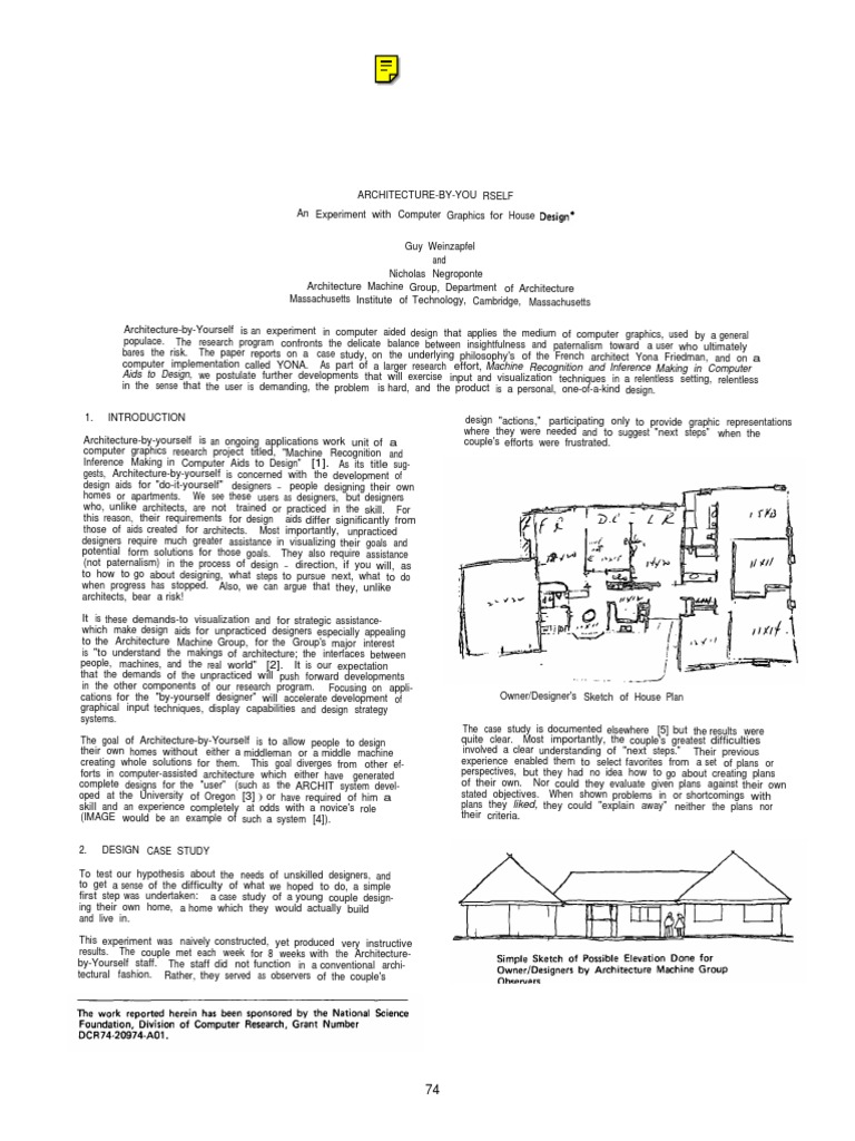Weinzapfel, Negroponte - Architecture-By-yourself, An Experiment With ...