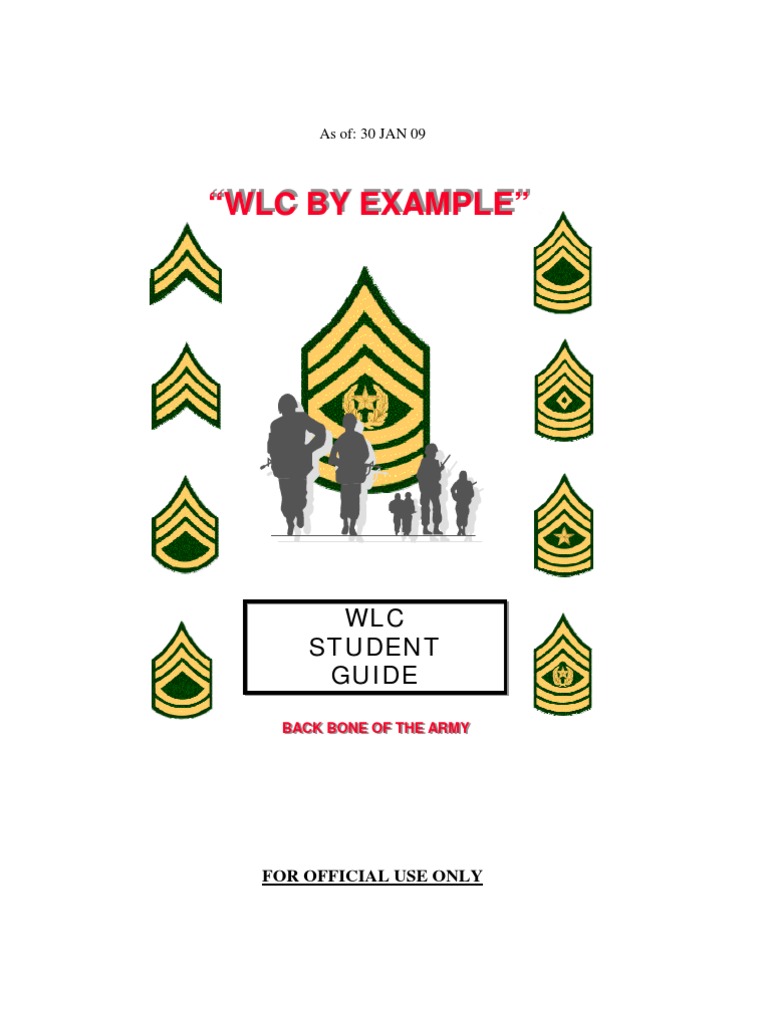 WLC Student Course Information Guide | PDF | Sergeant | Military Rank