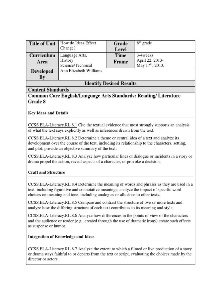 Animal Farm Unit Plan Overview | PDF | Mentorship | Curriculum
