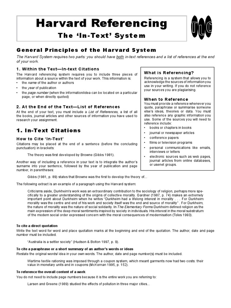 Harvard Referencing PDF | PDF
