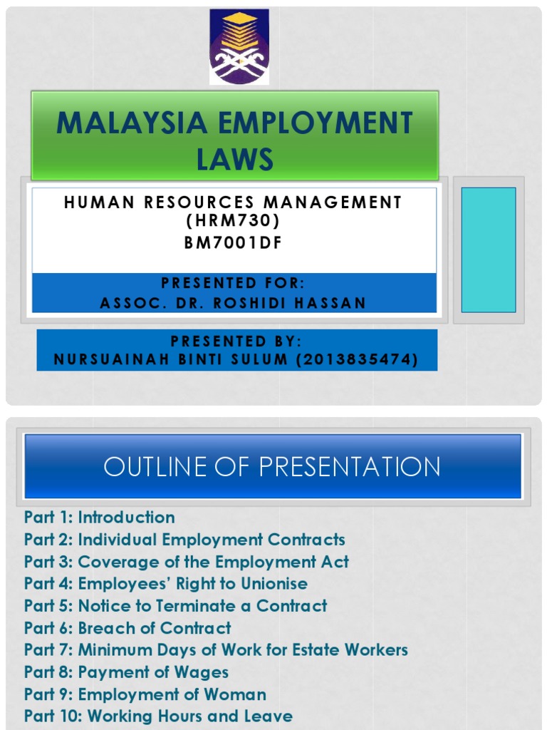 15 Malaysia Employment Laws 1955 Pdf Employment Overtime