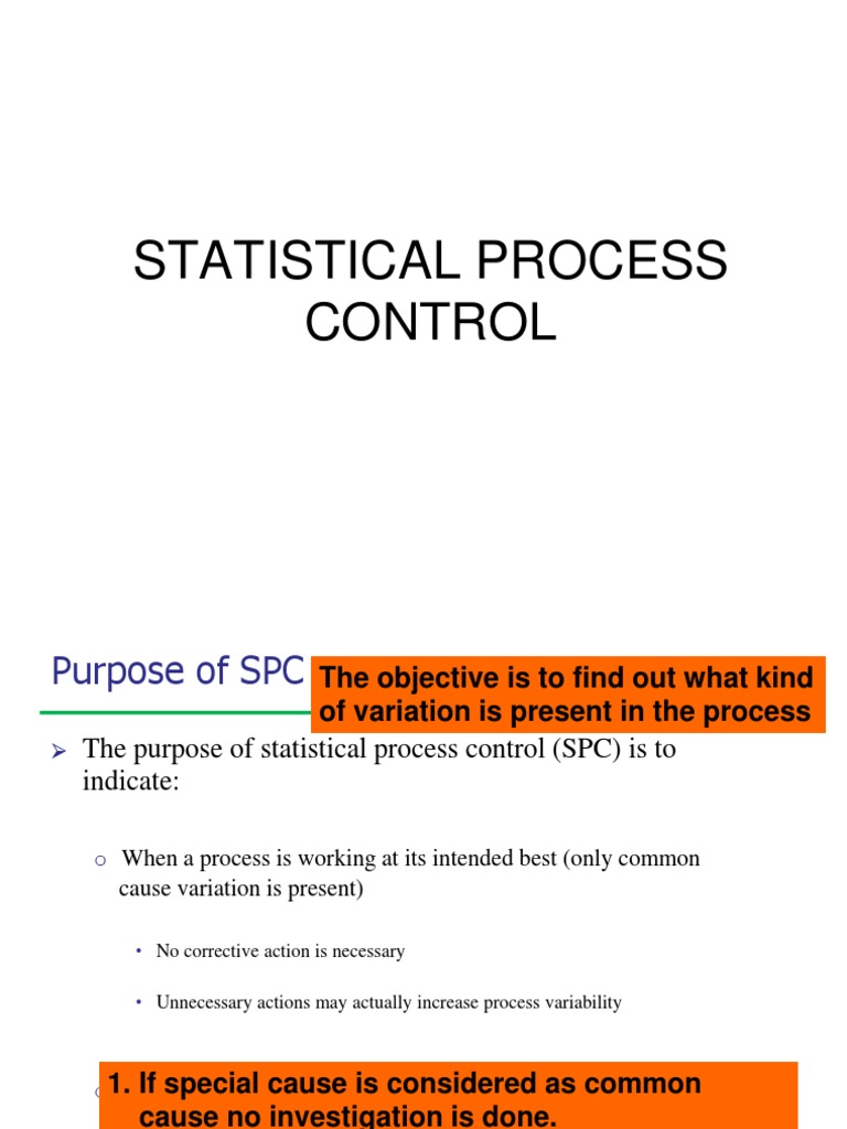 Statistical Process Control | PDF | Statistics | Probability And Statistics