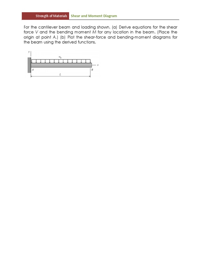 Shear and Moment Diagram | PDF | Bending | Beam (Structure)
