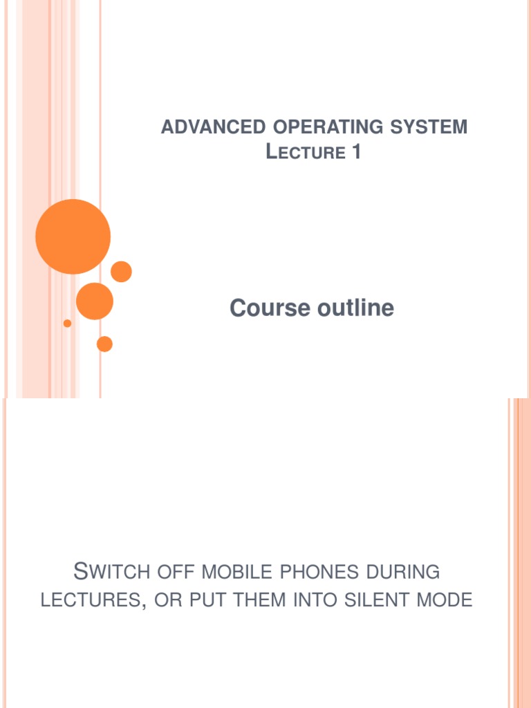 Lec 1 Course Outline (AOS) | PDF | Operating System | Learning