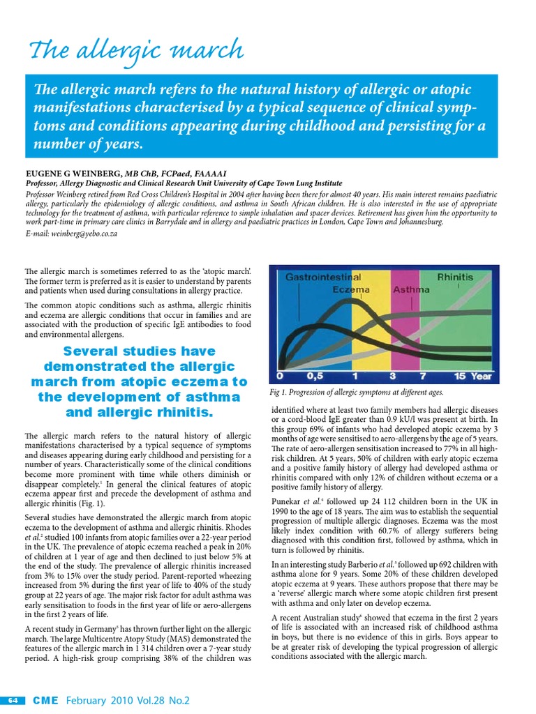 The Allergic March | Allergy | Dermatitis