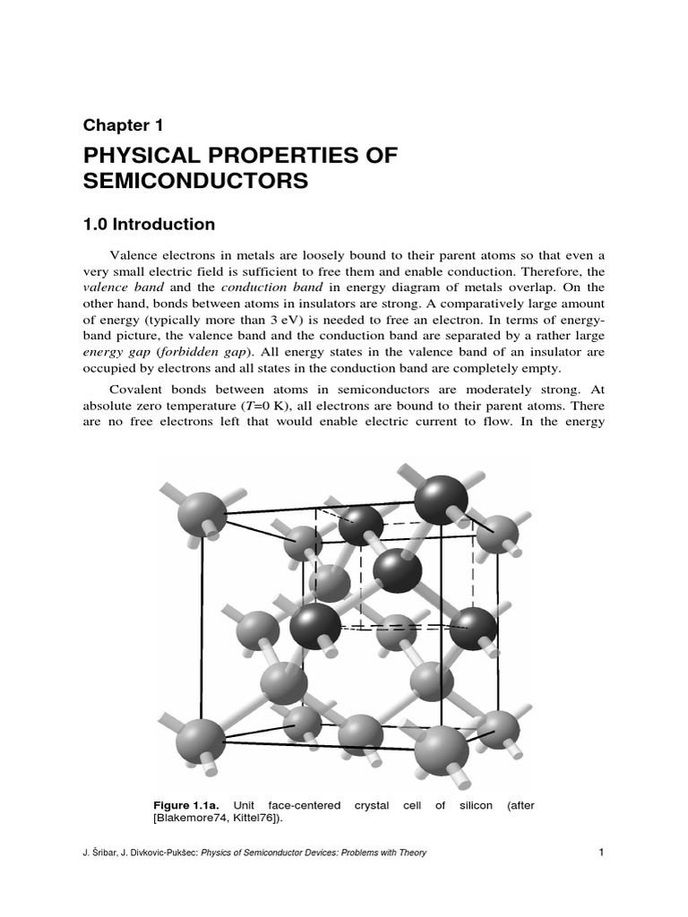 physical properties of semiconductors | Semiconductors | Doping ...